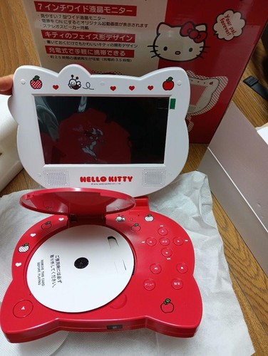 Sanrio Official Hello Kitty Face-Shaped DVD Player Limited Edition w ...