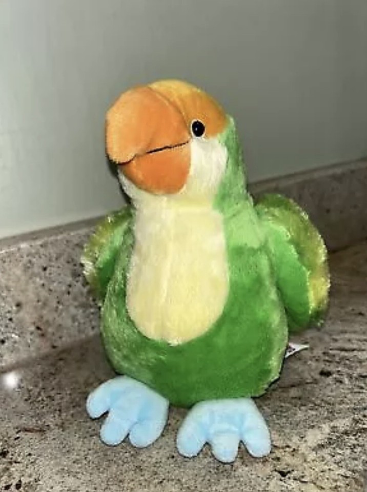 Ganz Webkinz Plush Bird Parakeet HM354 Green Yellow Parrot No Code ...