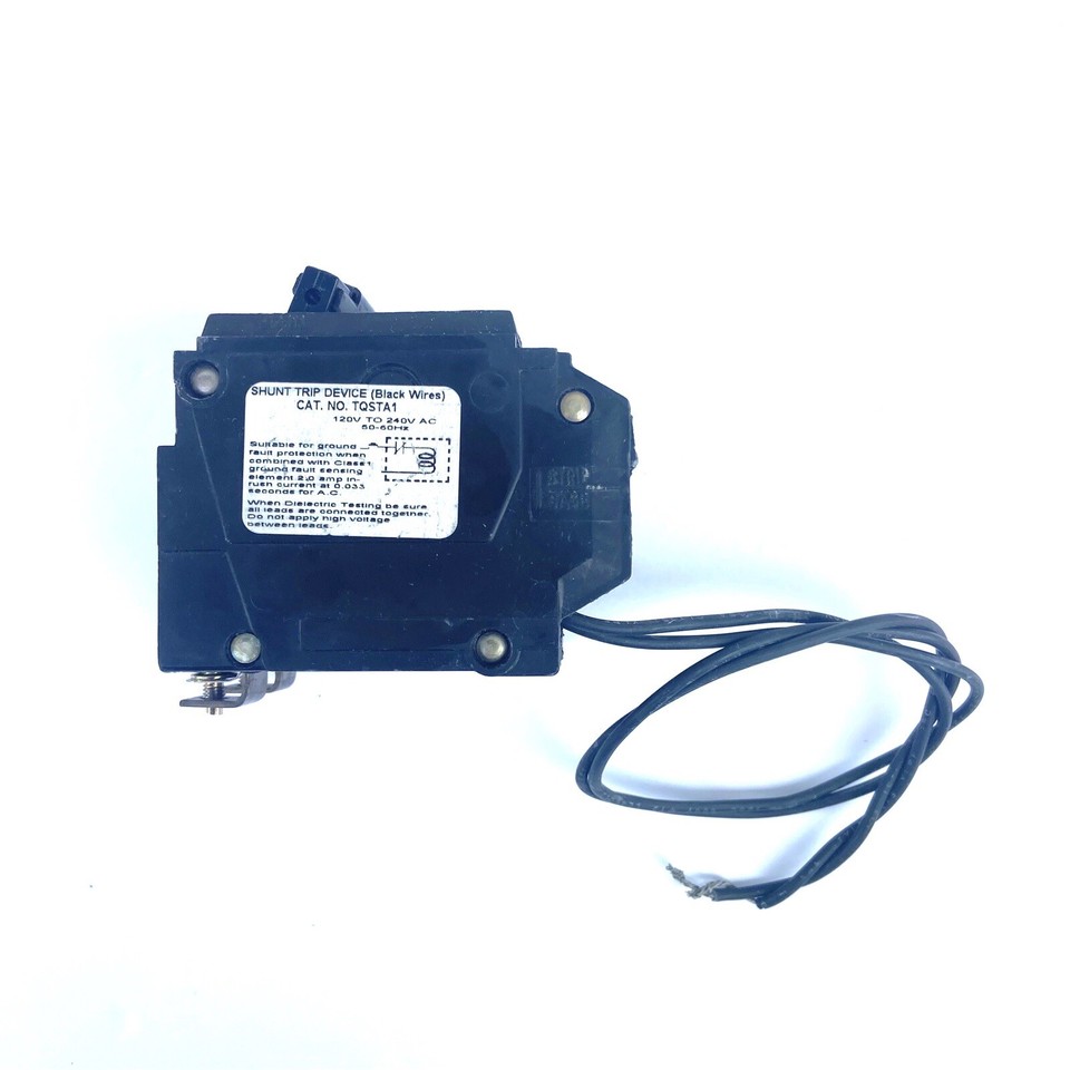 THQB21100ST1 GE 2 POLE 100 AMP THQB21100 W/ SHUNT TRIP TQSTA1 CIRCUIT ...