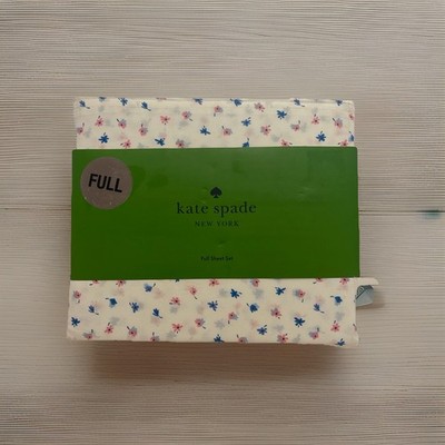 Kate Spade New York Full Sheet Set Floral 100% Cotton Percale NEW | eBay