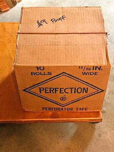 Teletype Perforator Punch Tape - AKA 11/16" BAUDOT Tape - Full Box of ...