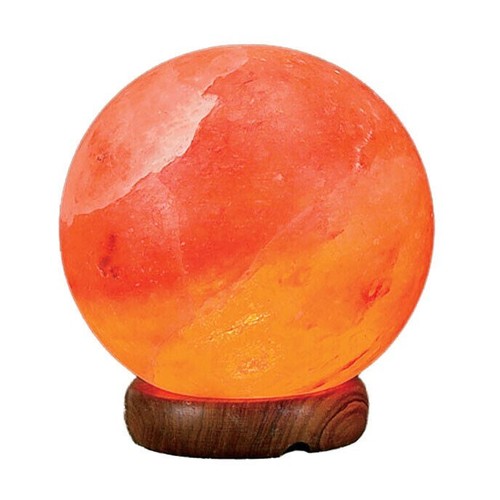 Himalayan Sphere Crystal Salt With Lamp Natural Night Light Rock Energy ...
