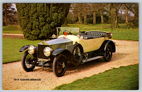 c1960s 1914 Sizaire Berwick Automobile Car Vintage Postcard | eBay