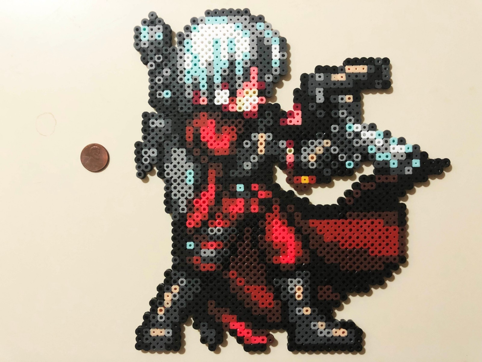 DANTE DEVIL MAY CRY BEAD SPRITE PERLER PIXEL ART CAPCOM GUNS CLASSIC ...