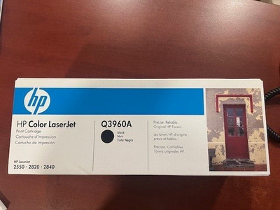 NEW HP Color LaserJet 122A Q3960A Black Print Cartridge ~ Sealed in Box ...