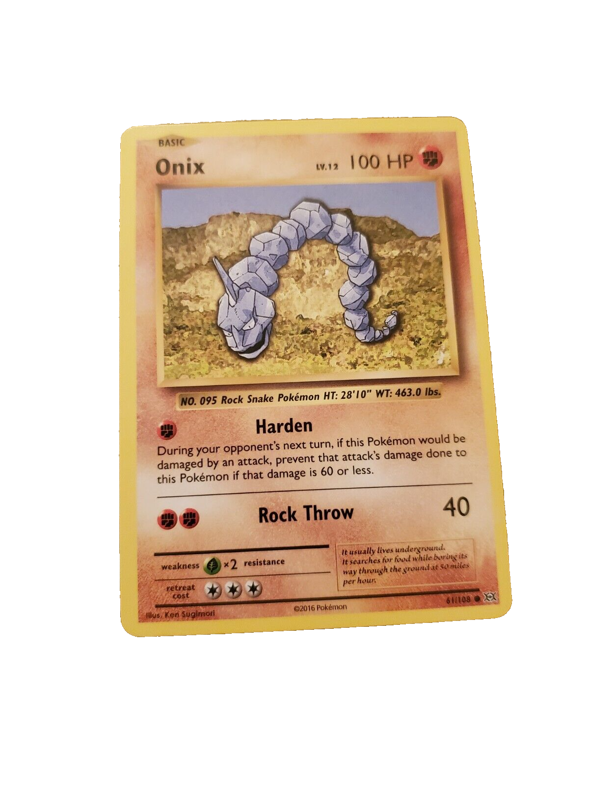 Pokémon - Onix - Evolutions - 61/108 - Pokémon TCG Card | eBay