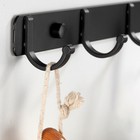 Aluminum 3 To 6 Hooks Key Coat Clothes Door Holder Rack Hook Wall ...