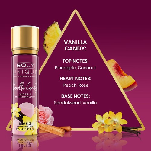 So...? Unique Vanilla Candy Body Mist - Body Spray for Women - 5.1 Oz ...