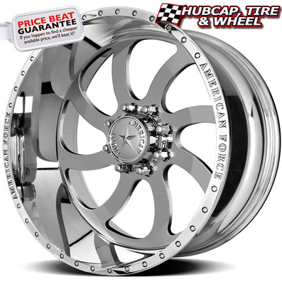 AMERICAN FORCE BLADE SS8 MIRROR POLISHED 20"x12 WHEELS RIMS 8 LUG (set ...
