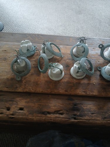 Antique Lightning Rod Insulator Mounting Brackets | eBay