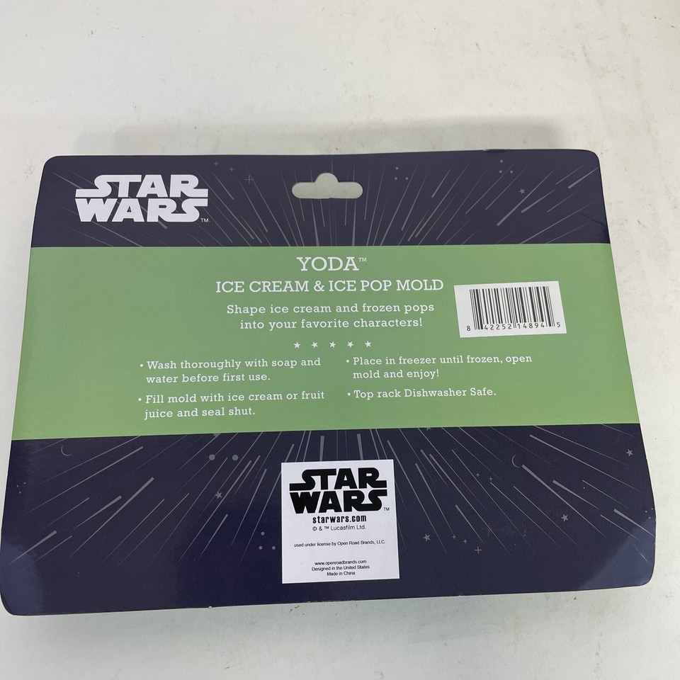 Star Wars Yoda Ice Cream & Ice Pop Mold - New - Factory Sealed | eBay