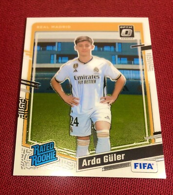 2023-24 Panini Donruss Optic FIFA Arda Guler Rated Rookie Card RC ⭐️ ...