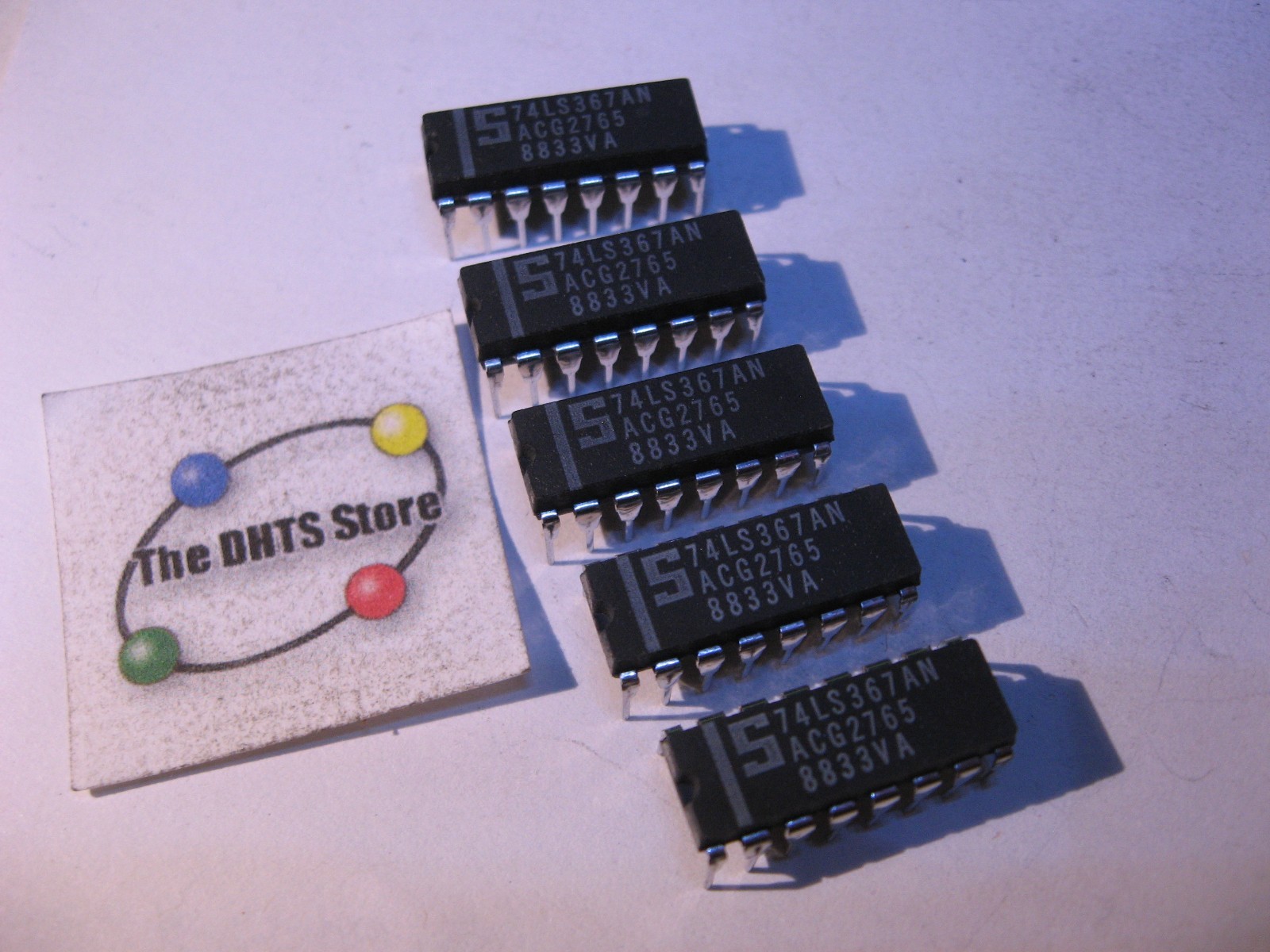 74LS367AN Signetics Hex Buffer IC Plastic TTL 74LS367 74367 NOS Qty 5 ...