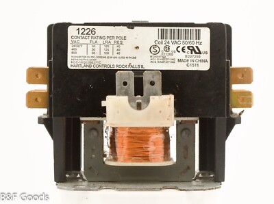 1226 Hartland Controls Contactors 1 Pole Contactor (24V, 30 Amp) | eBay