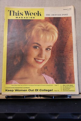 This Week Magazine The Denver Post Newspaper Feb 9 1958 Mylene ...