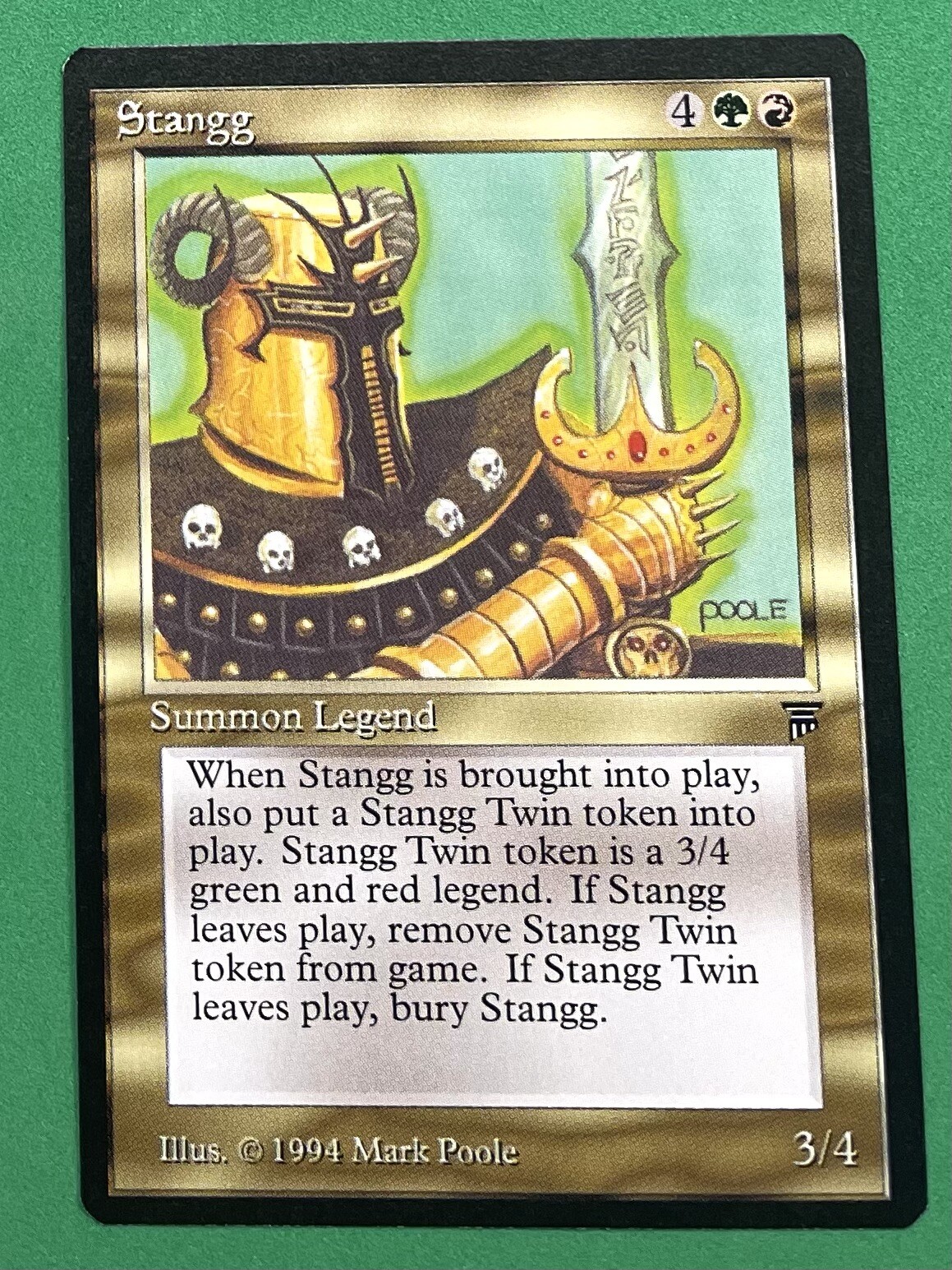 Magic: The Gathering Legends MTG CCG STANGG Summon Legend English Mark ...