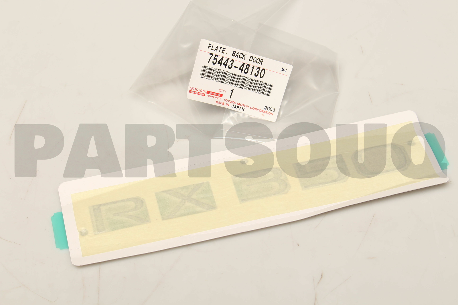 7544348130 Genuine Toyota PLATE, BACK DOOR NAME, NO.3 75443-48130 | eBay