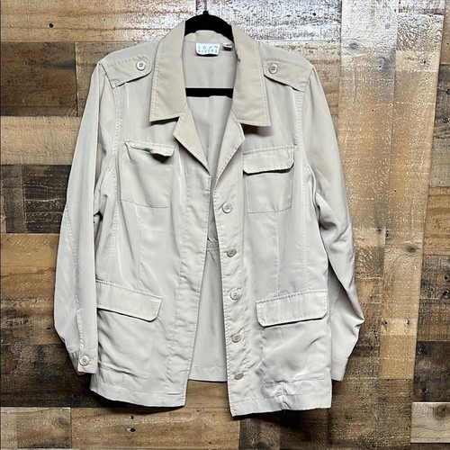 Joan Rivers Tan Utility Safari Jacket Women's Size 16 | eBay