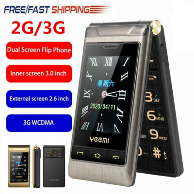 Unlocked Flip G10 Double Touch Screen Dual Sim Card Big Button Dual ...