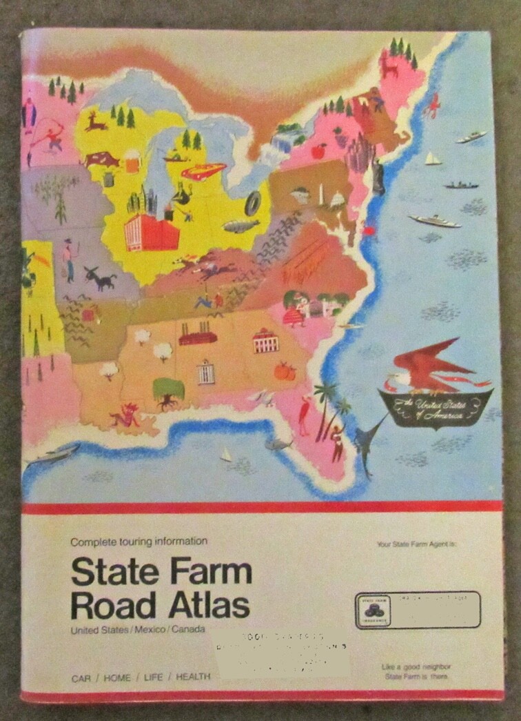 State Farm Road Atlas USA, Mexico, Canada by Rand McNally 15" X 11 ...