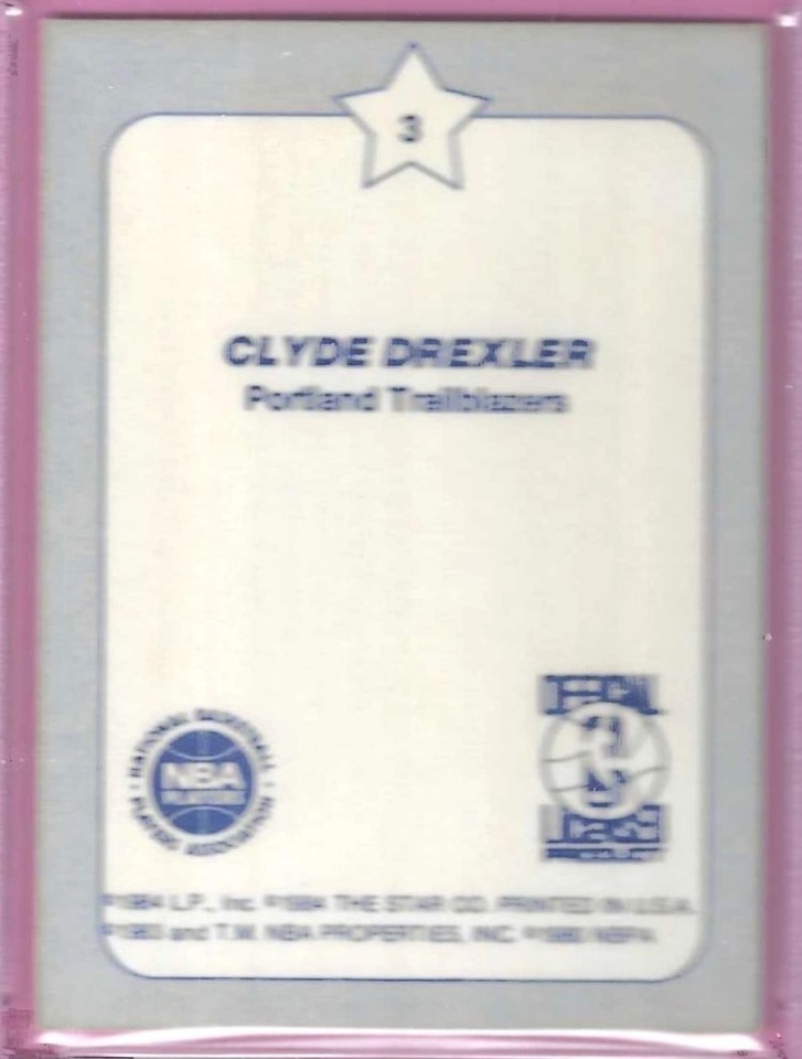 Star '84 Clyde Drexler 1984-85 All-Star Cd #3 Portland Trailblazers ...