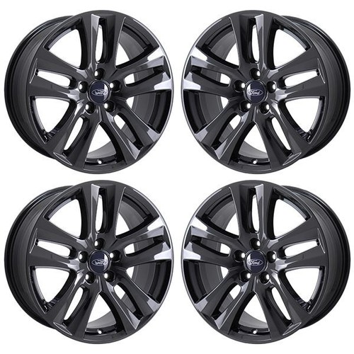 18" FORD EXPLORER PVD BLACK CHROME WHEELS-C RIMS FACTORY OEM 10182 ...