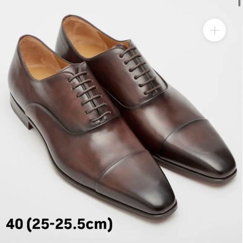 Magnanni Brown Leather Business Shoes 40 US 7.5-8 Excellent Condition ...