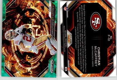Christian McCaffrey 2023 Prizm Fireworks Green Ice F-12 49ers | eBay