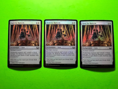 MTG Streets of New Capenna ( Hold for Ransom ) FOIL Lot of 3 Cards 016/ ...