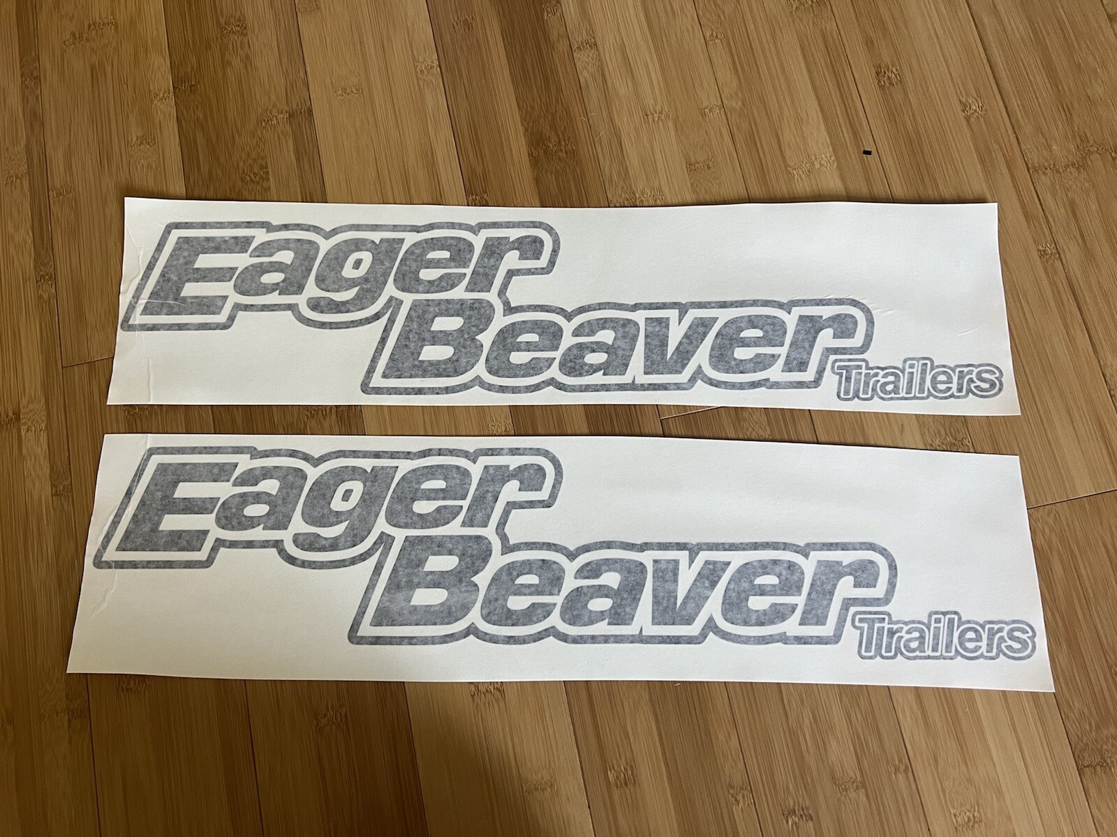 Eager Beaver Trailers Replacement Stickers 24”(Set Of 2) Black Decals ...