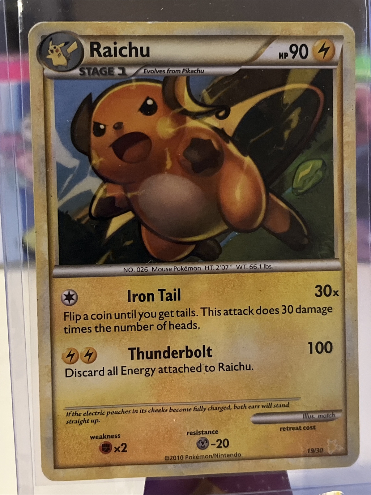 Pokemon TCG 2010 Raichu 19/30 Trainer Kit HP | eBay