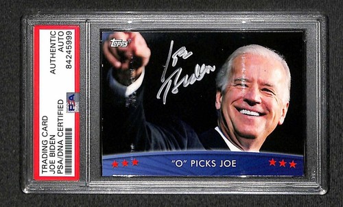 Joe Biden "46th President POTUS" signed autographed Topps Rookie Card ...