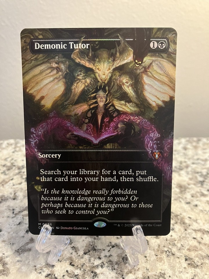 MTG Demonic Tutor Commander Masters 0696 Foil Mythic | eBay