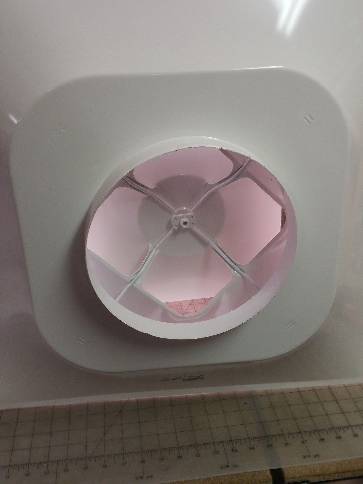 Set of 2 Titus TMS 24x24 ,3,26,0 White Metal DIFFUSER - 360 Deg - 9 3/4 ...