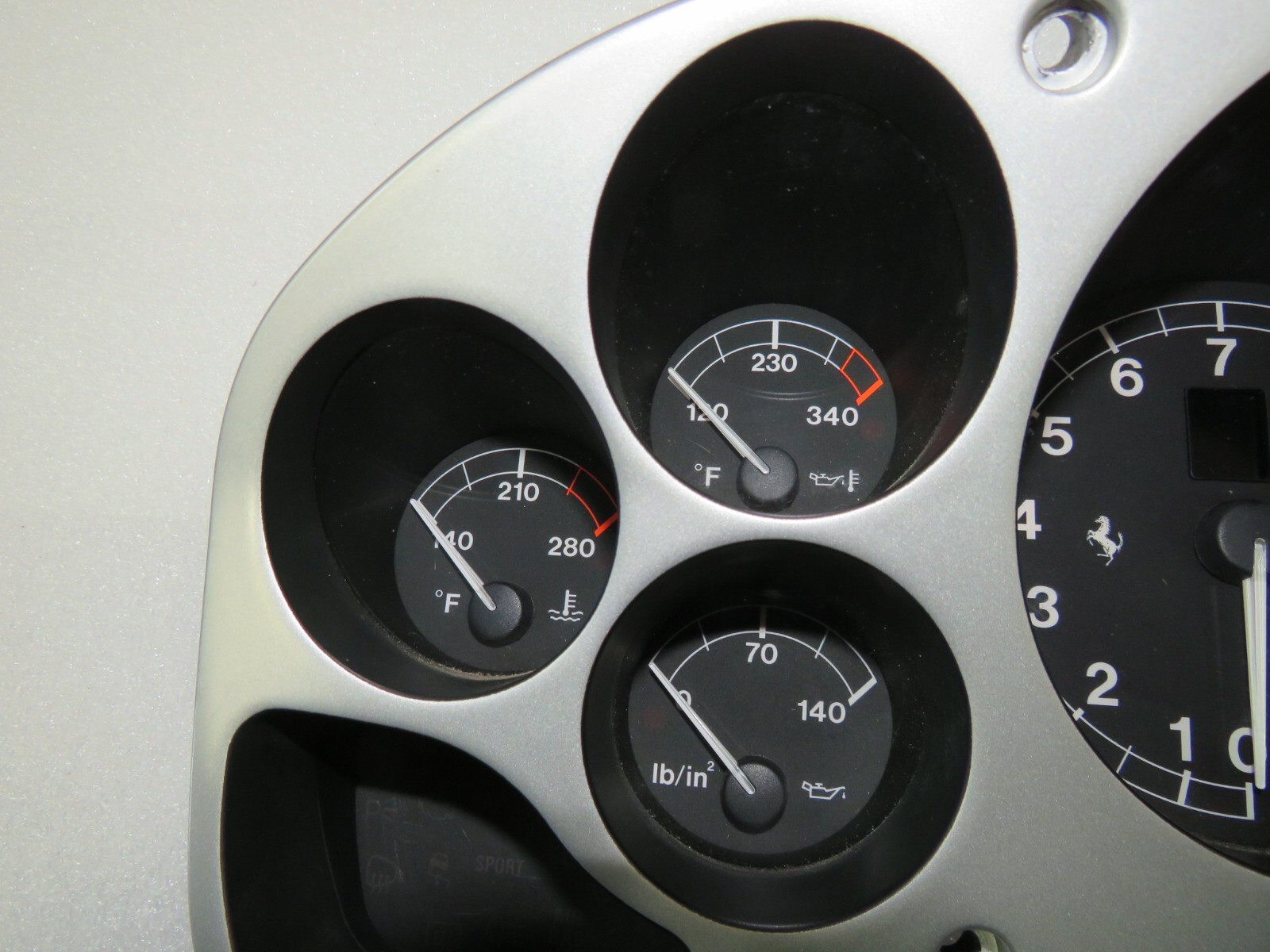 Ferrari 360, Spider, F1 Speedometer Head / Cluster, Used, P/N 186383 | eBay