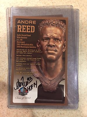 2014 HALL OF FAME BRONZE BUST SET ANDRE REED AUTO AUTOGRAPH 6/150 | eBay