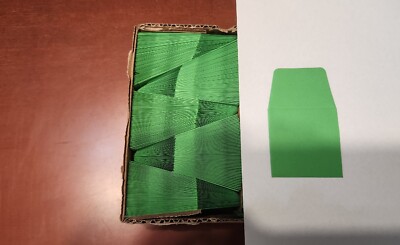 250 Box 2x2 Green Paper Envelopes Coin Safe Archival PH Neutral ...