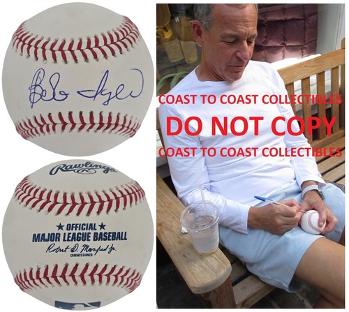 Bob Iger Signed MLB Baseball COA Exact Proof Autographed CEO Walt ...