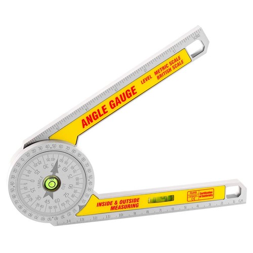 Miter Saw Protractor Angle Ruler, 360 Degree Measure Tool ,Angle Finder ...