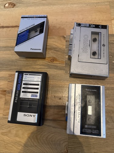 Lot Of 5 - Panasonic Sony GE Realistic(2) Walkman Portable Cassette ...