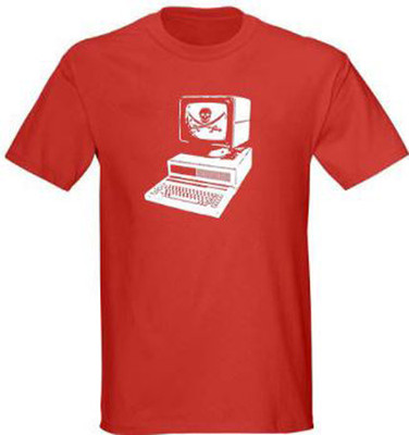 Kids Computer Pirate Hacker Nerd T-Shirt Size XS-L Graphic Tee Shirt ...