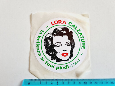 Adhesive Lora Footwear Sticker Autocollant Adhesive Vintage 80s ...