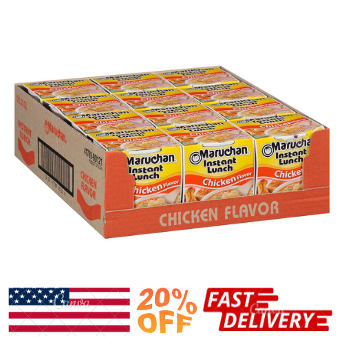 (12 Packs) Maruchan Chicken Instant Lunch, Ramen Noodles, Food - 2.25 ...