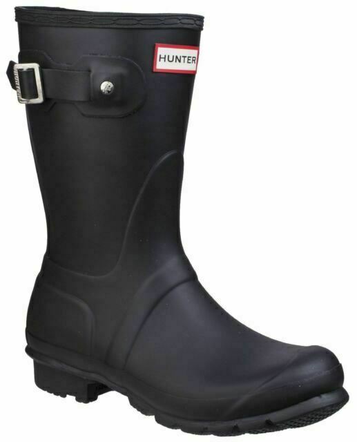 Hunter Women's Original Short Rain Boot - Black, UK 5 (WFS1000RMA-BLK ...