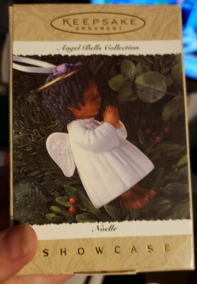 1995 Hallmark Showcase Ornament Angel Bells Noelle African- American ...