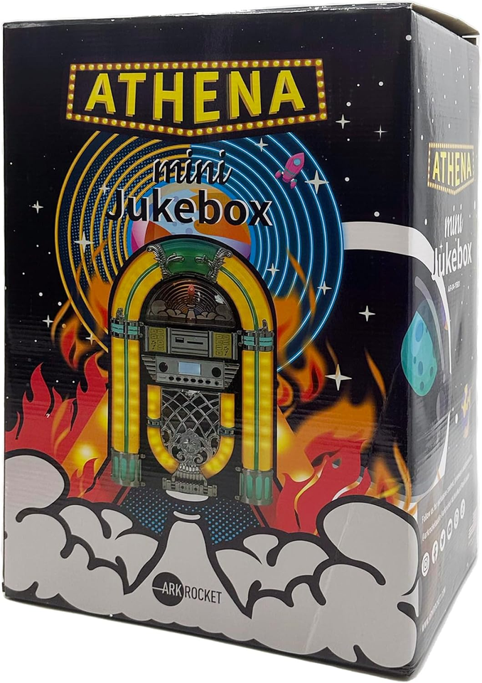 Athena Mini Jukebox/Tabletop CD Player/Bluetooth Speaker/Radio/Usb and ...