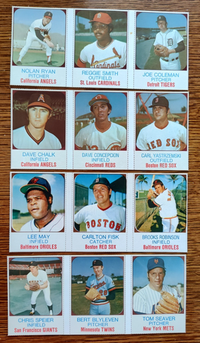19-1975 3-Panel Hostess MLB All-Star Team Baseball Cards Ryan Seaver ...