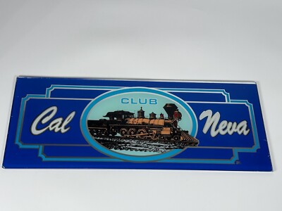 VTG Cal Neva Club Reno Nevada Casino Slot Machine Train Glass ...