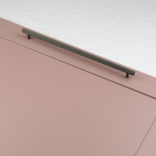 Dark Grey Kitchen Handles Reeded Knurled Grooved Cupboard Drawer Door ...