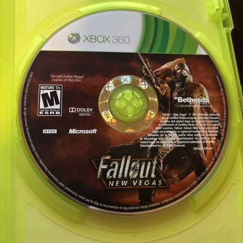 Fallout New Vegas Xbox 360 Microsoft Disc Only RPG Tested Works ...